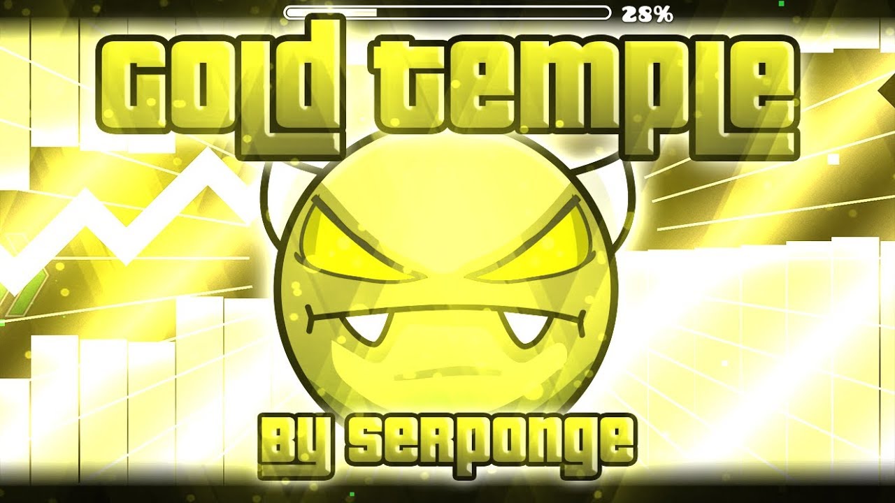 Gold Temple (By Serponge) Complete | Geometry Dash [Easy Demon] - YouTube