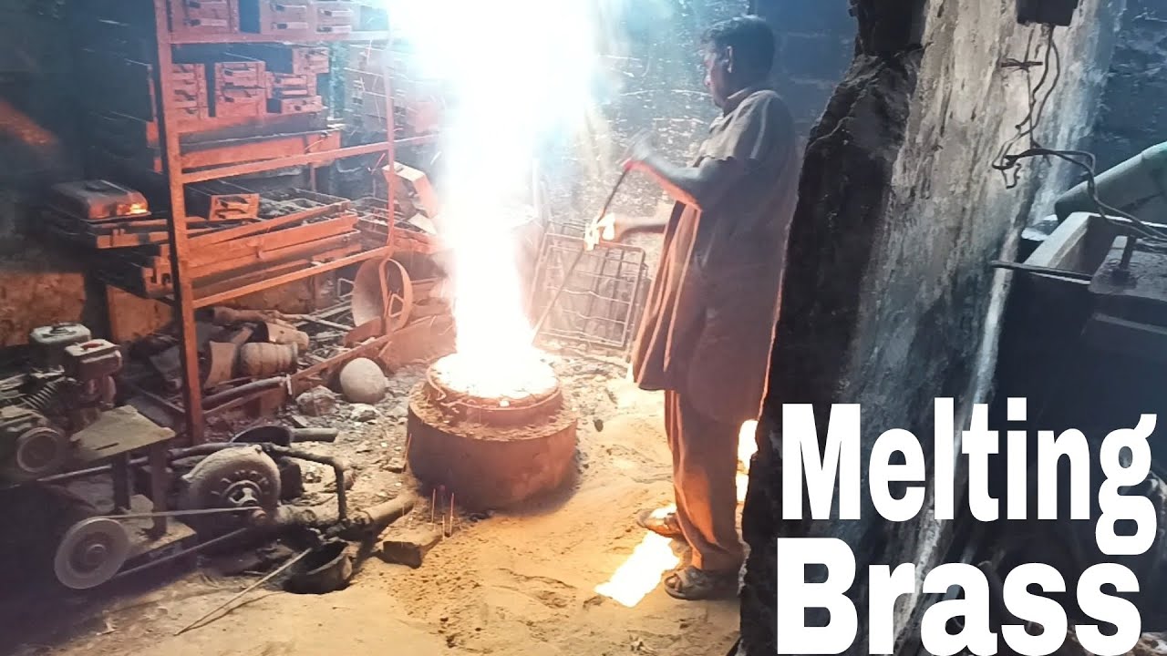 How BRASS was melted down and given a new shap//very hard work 💯 - YouTube
