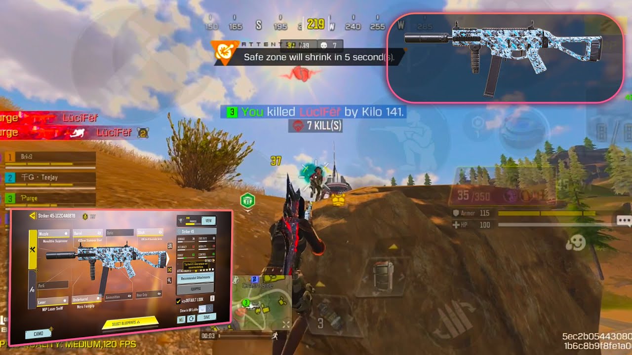 FINALLY FOUND THE BEST POSSIBLE STRIKER - 45 LOADOUT!🔥 | COD Mobile ...