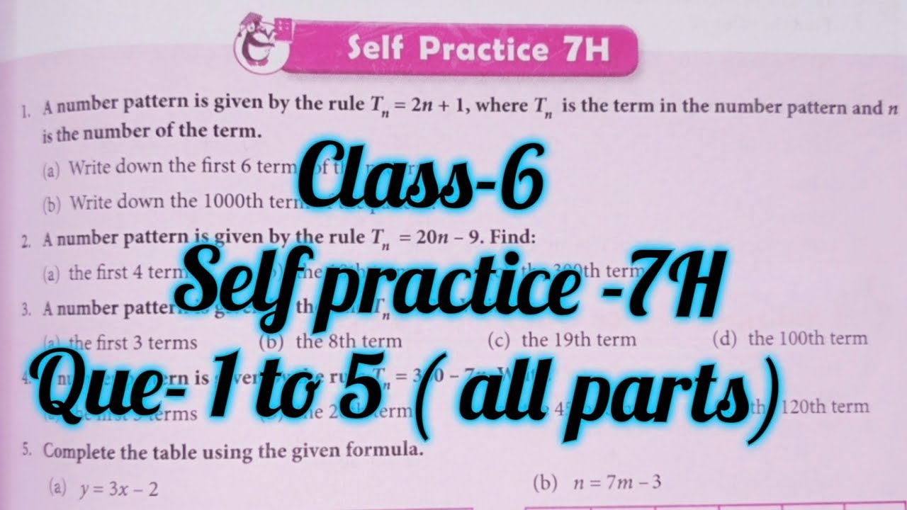 new learning composite maths class 6 self practice 7 h| schand maths ...
