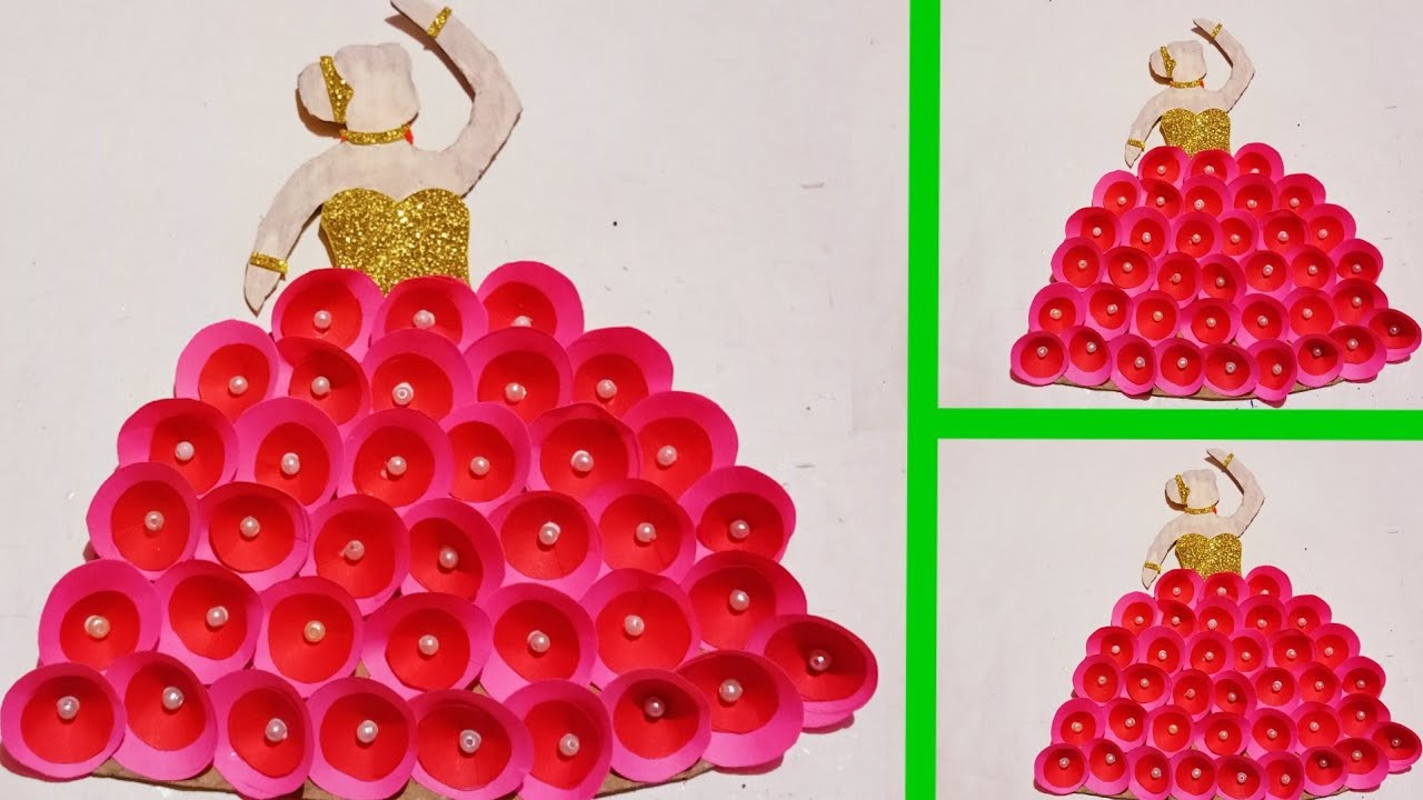 Easy Doll Wall Hanging Making Idea/Cardboard Doll /Wall Hanging - YouTube