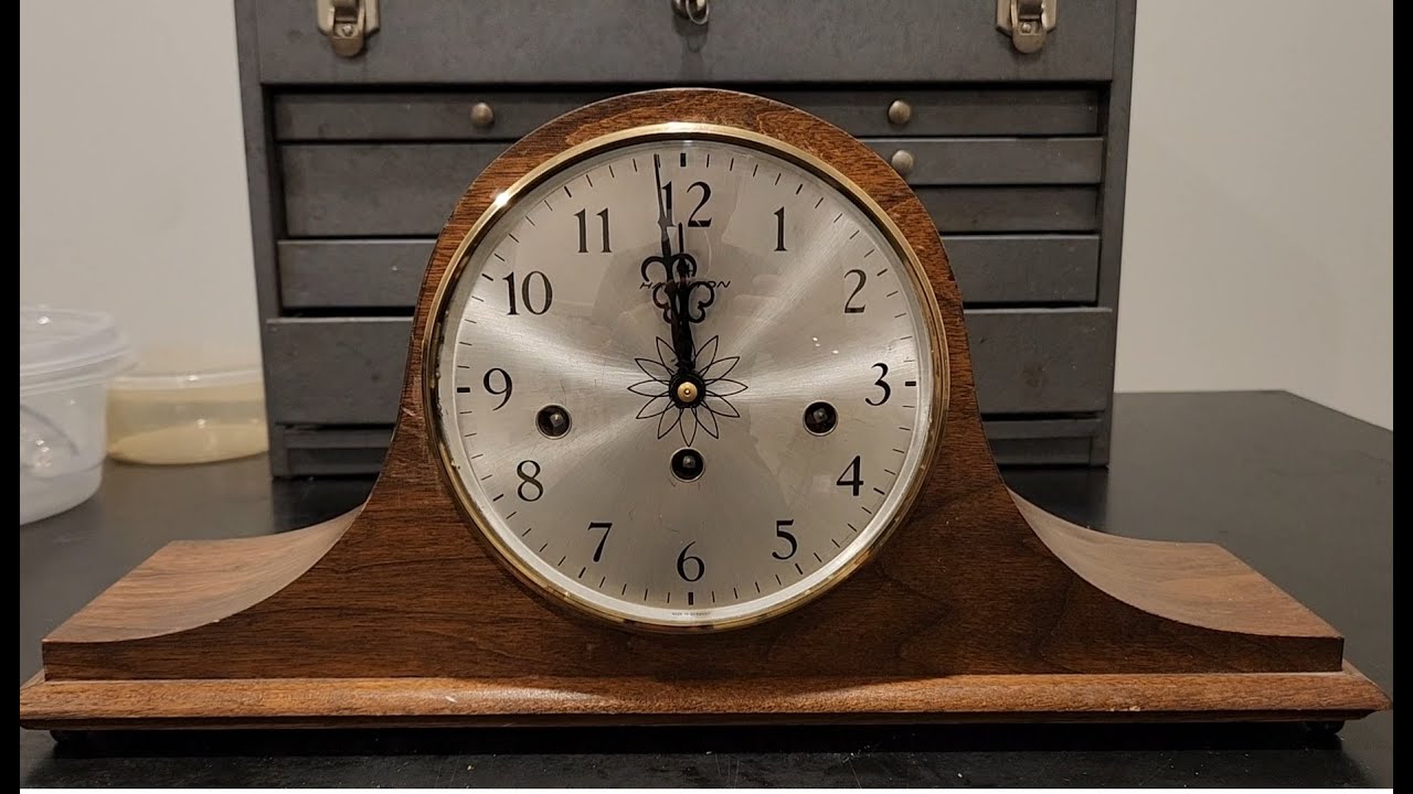 Vintage Hamilton Clock with Hermle Movement Restoration - YouTube