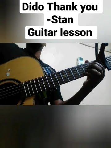 how to play Thank you -stan by Dido #guitarlesson #shorterisbetter # ...