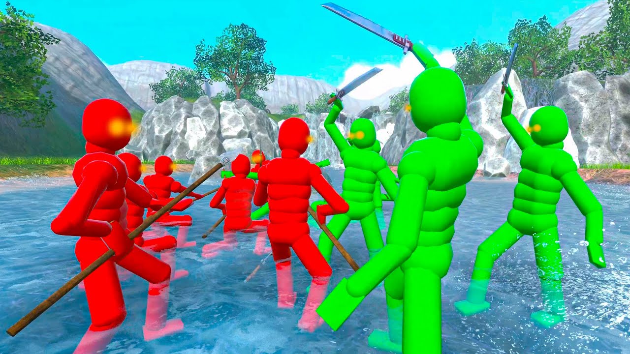 NPC Wars & Active Ragdoll Physics! NPC Fighting in Overgrowth #11 - YouTube