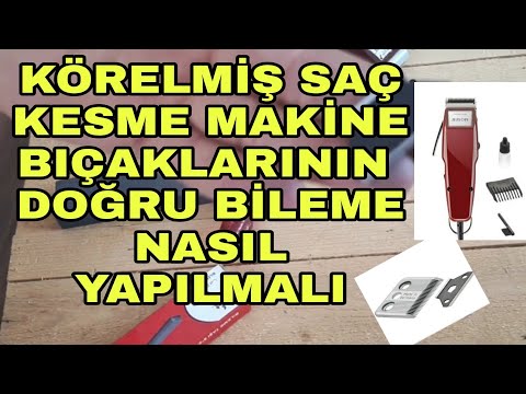 SAÇ KESME MAKİNESİ BIÇAK BİLEME #KÖRELMİŞBIÇAKBİLEME#SAÇKESMEMAKİNESİ#MOSER#MOSER1400#BLADE