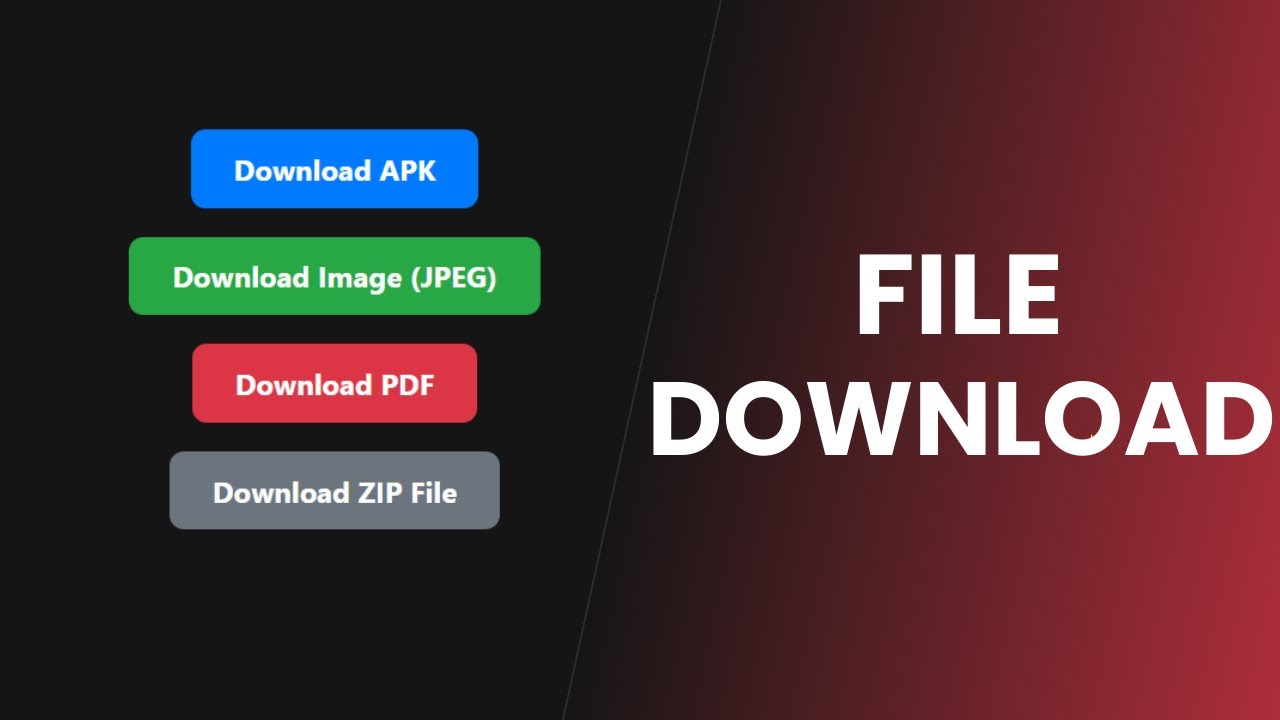 How to allow users download different files from your website - YouTube