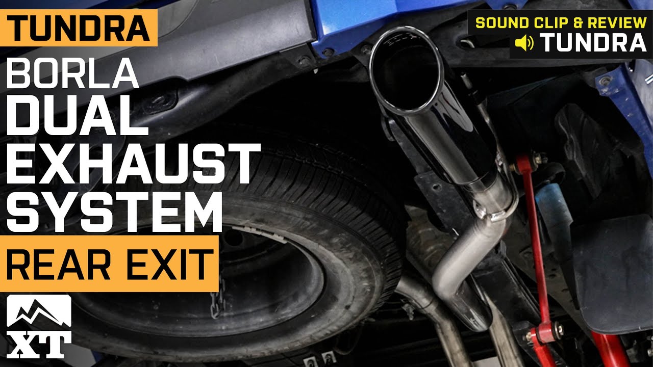 2014-2021 5.7L Tundra Borla Touring Dual Exhaust System with Black ...