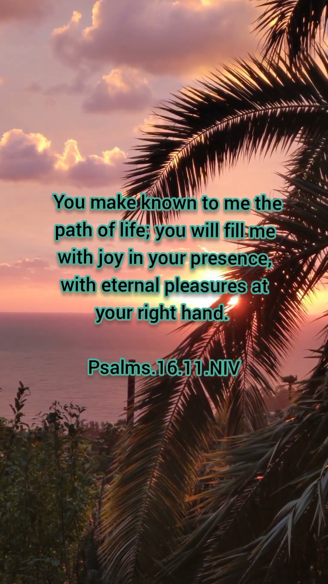 You make known to me the path of life. - YouTube