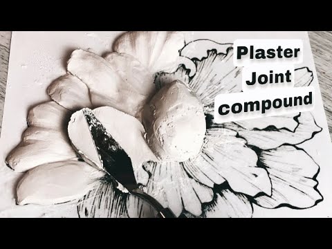 Sculpture painting for walls with joint compound 😉 - YouTube