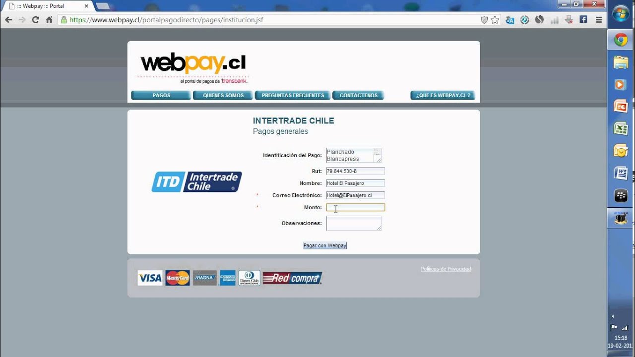 Como Pagar con Webpay - YouTube