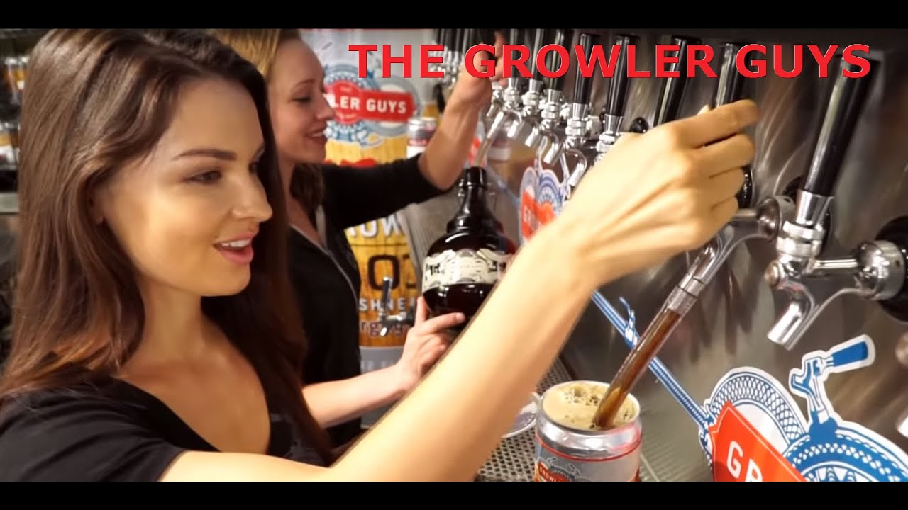 Beer Growler Station Experience At The Growler Guys - YouTube