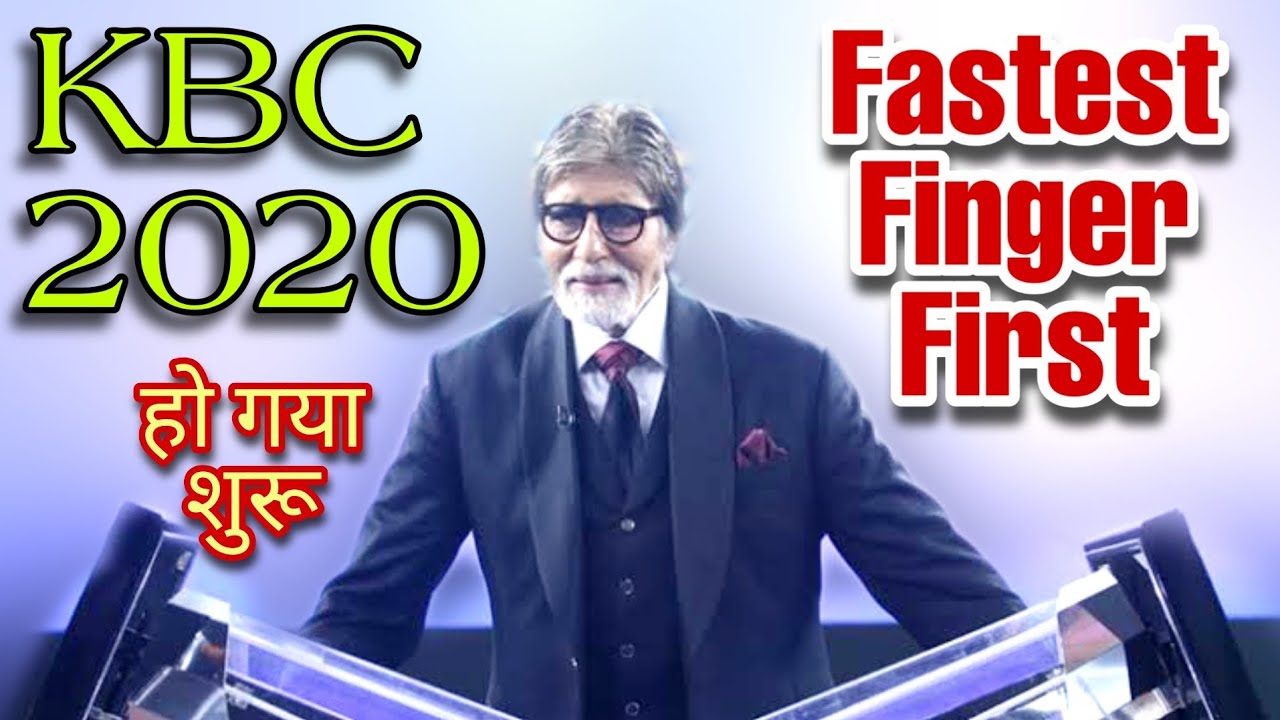KBC 2020 Fastest Finger First start || KBC 2020 Shooting Start || KBC ...