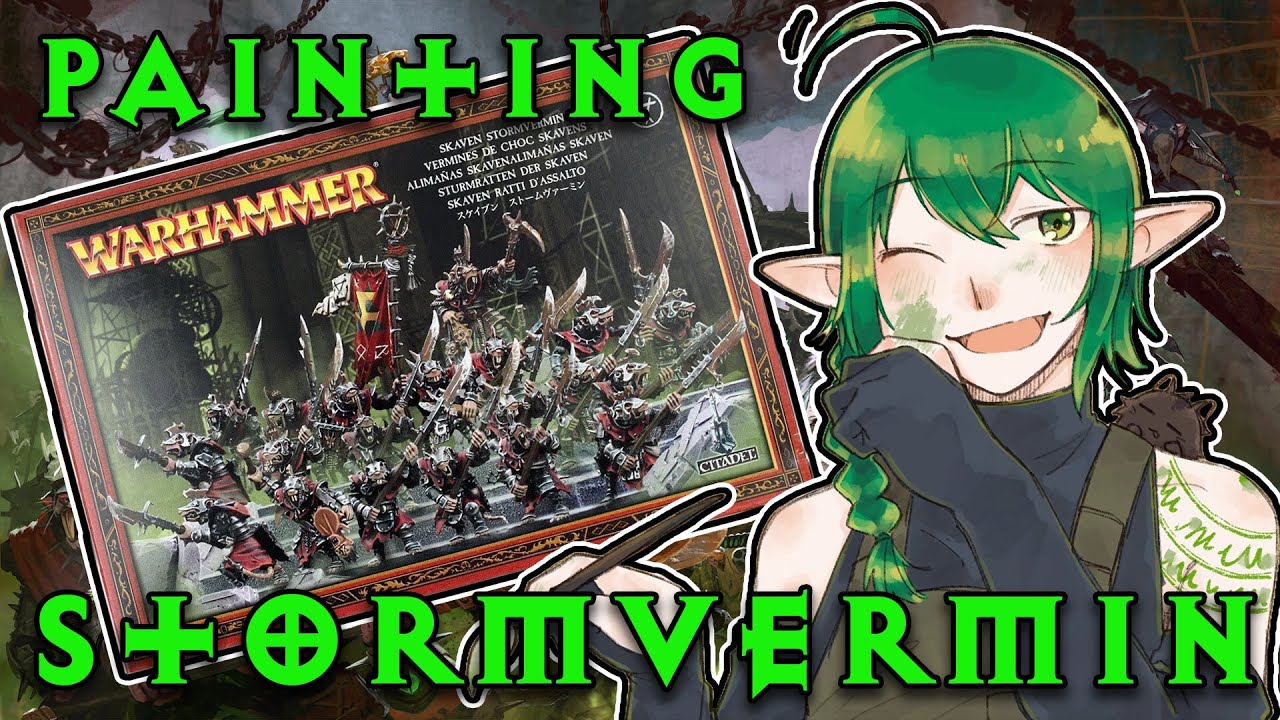 Warhammer Vtuber Paints Skaven Stormvermin - YouTube