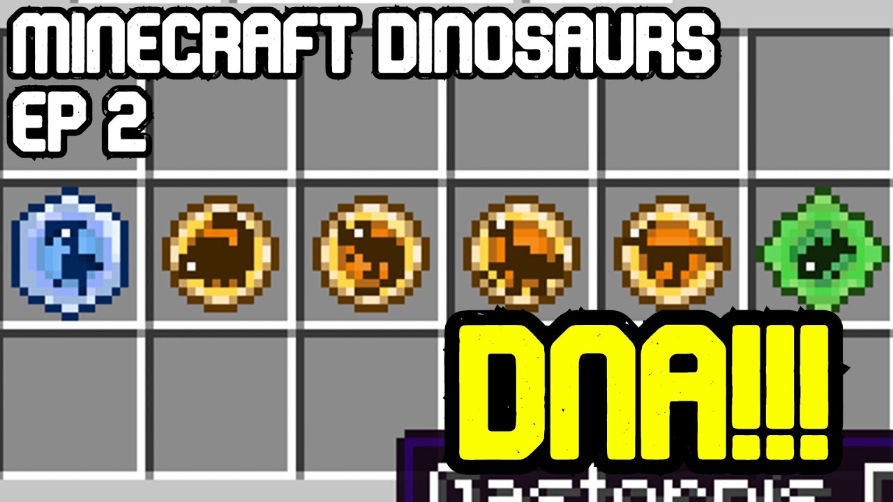 FOSSIL HOUSE AND DNA!!! | Minecraft Dinosaurs EP 2 - YouTube