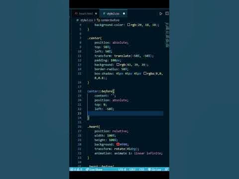 Impress your crush with this Code #programming #coding #html #css - YouTube