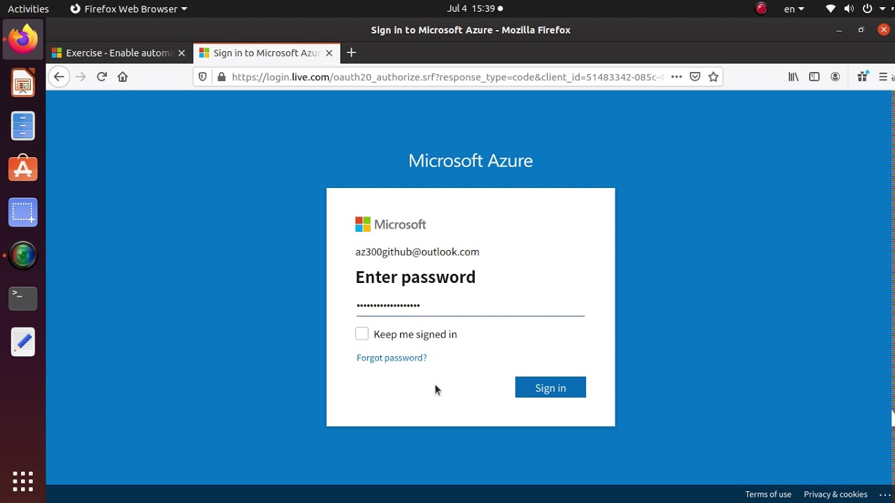 AZURE Traffic Manager Exercise Enable automatic failover by using ...
