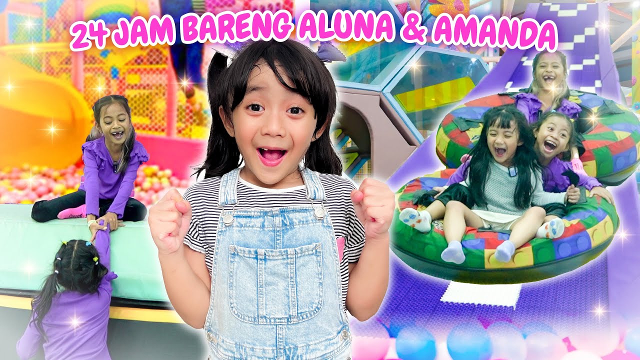 VLOG 1 JAM !! SAMANTHA MAIN BARENG ALUNA DAN AMANDA DI PLAYGROUND ...