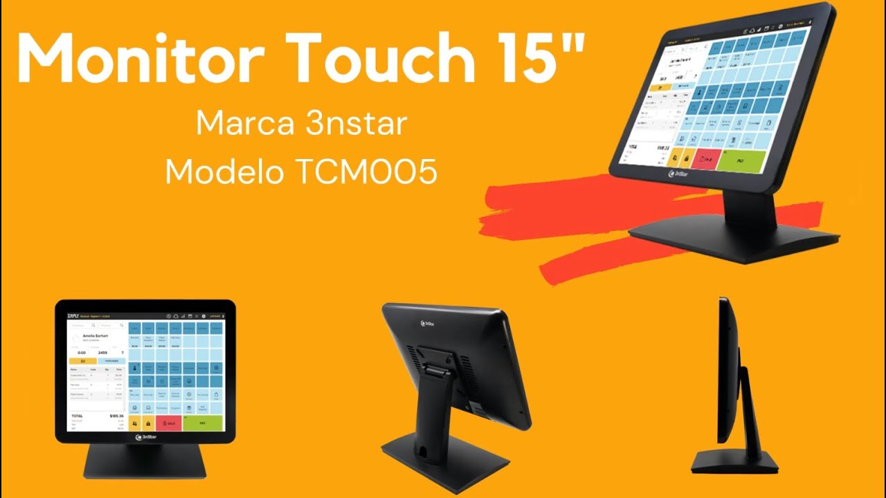 Monitor touch 3nstar, de 15 pulgadas - YouTube