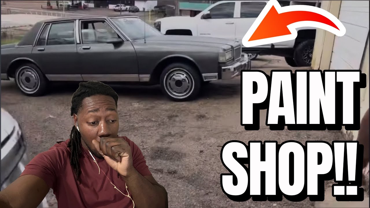FINALLY TAKES BOX CHEVY TO THE PAINT SHOP!! HERE WE GO.. - YouTube