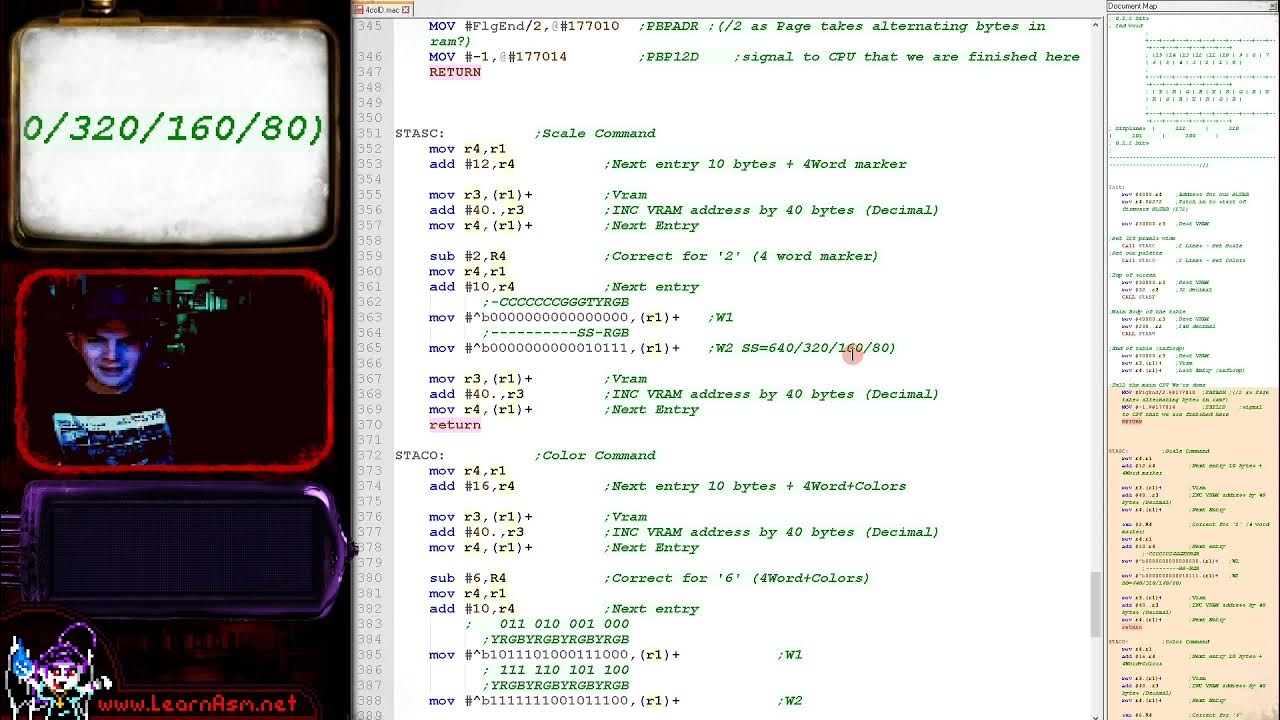 PDP-11 Assembly Lesson P4 - Using a custom SLTAB - YouTube