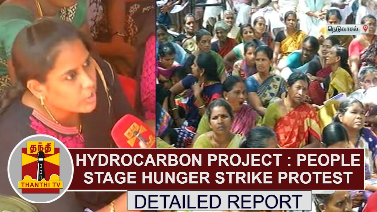 People stage Hunger Strike protest against hydrocarbon project at ...