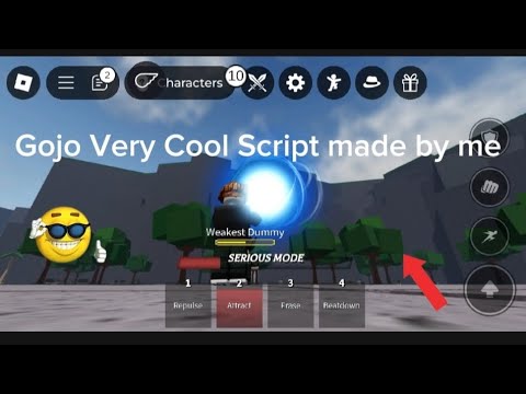 Gojo Very Cool Script And Made By Me (TSB) - YouTube