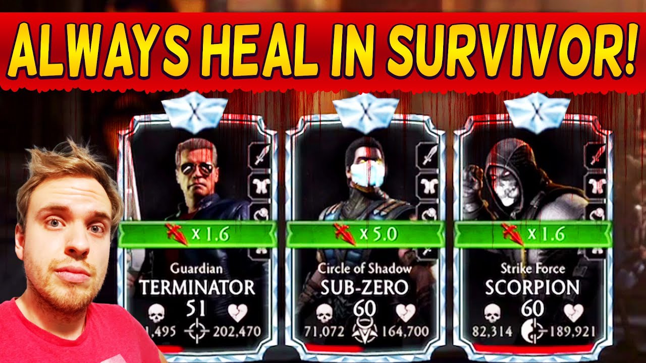 MK Mobile. This is Why You ALWAYS HEAL in Survivor Mode! MAXED Guardian ...