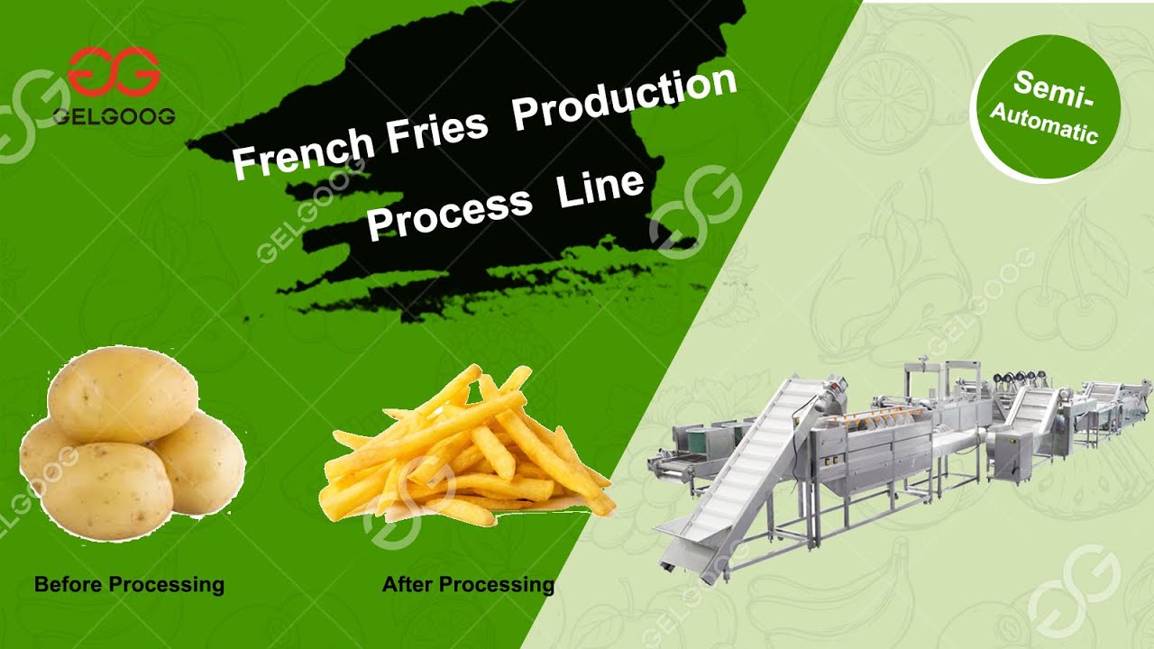 French Fries Production Processing Line - YouTube