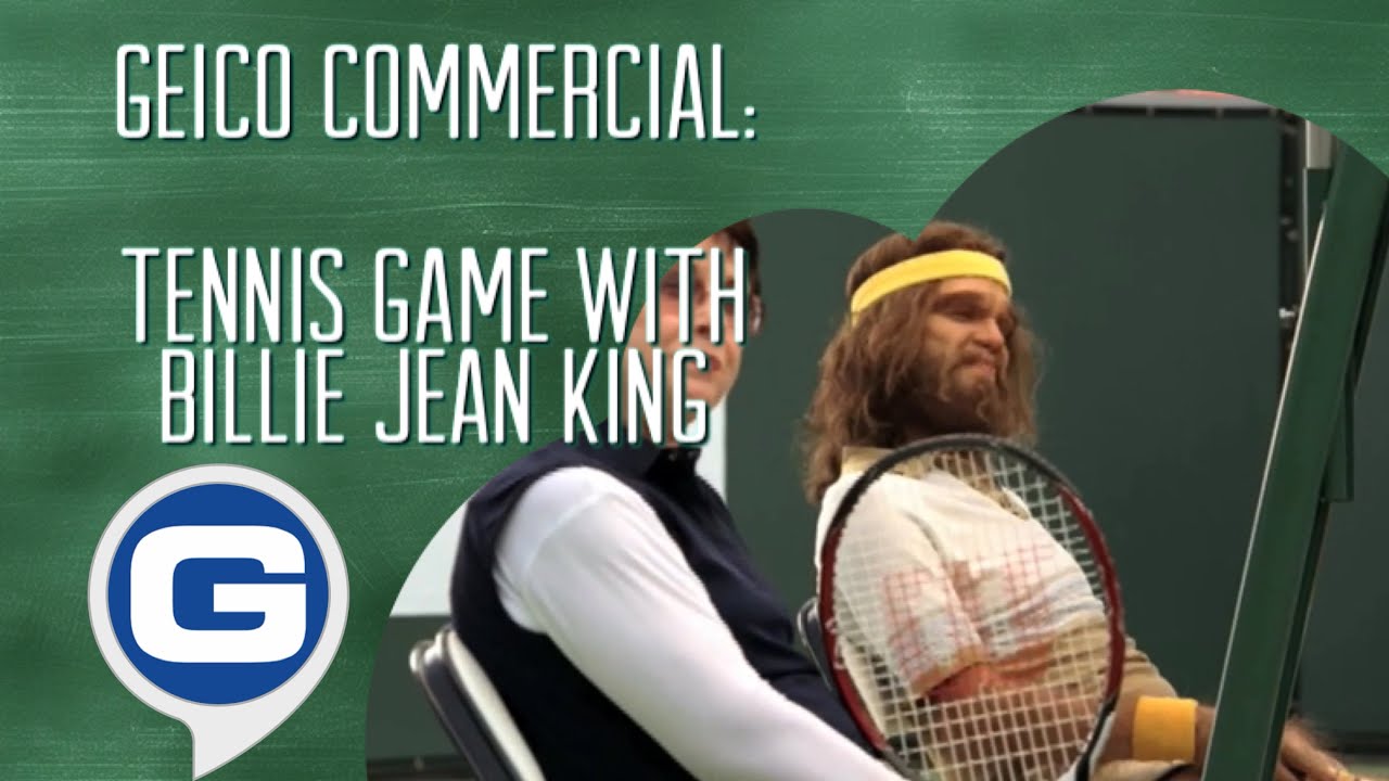 GEICO Commercial - Tennis Game With Billie Jean King 🎾🏸 (2008) - YouTube