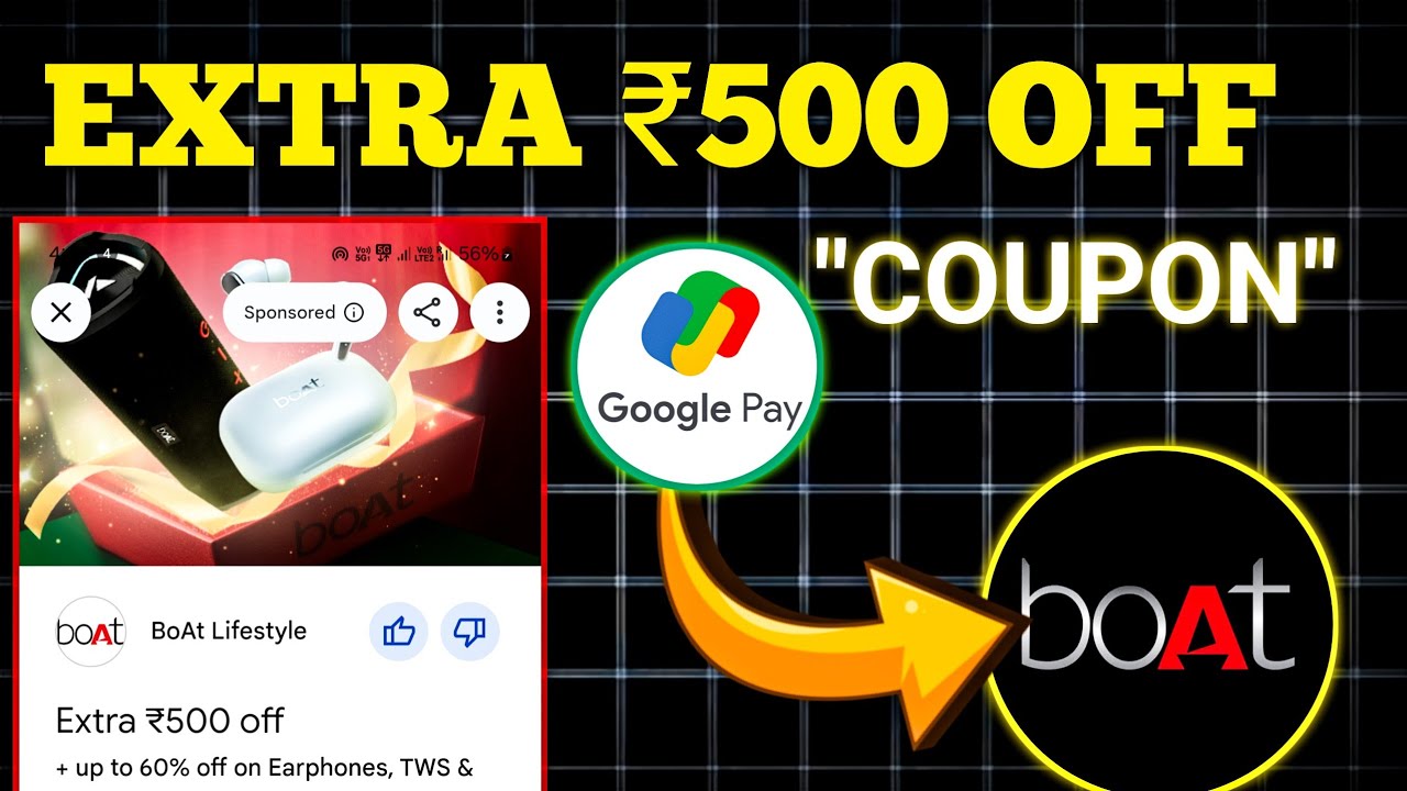 Google pay Coupon of Boat Earphones | How to Redeem Boat earphone gpay ...