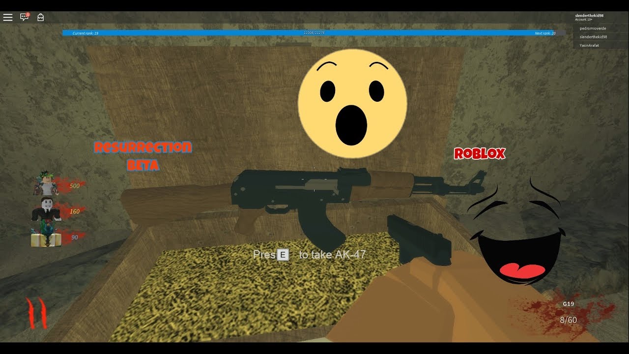 ak 47!! Resurrection BETA Roblox - YouTube