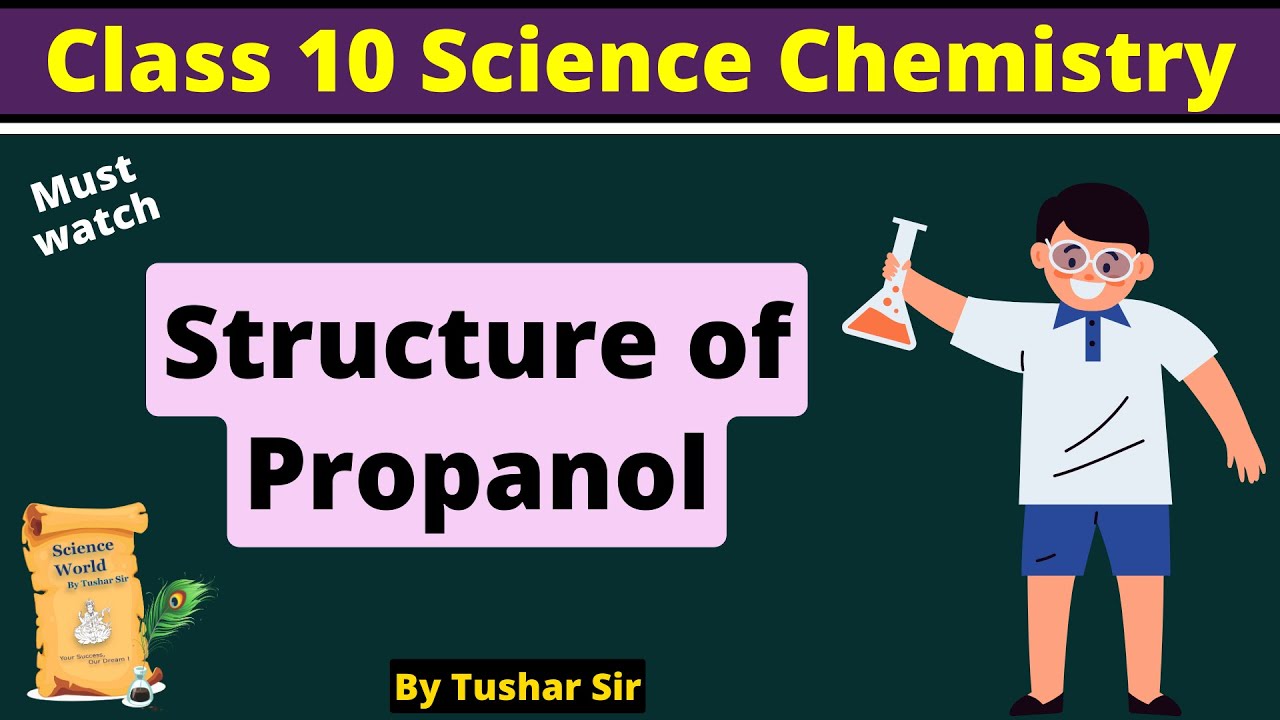 Structure of Propanol | Class 10 science | Carbon and its compounds | # ...