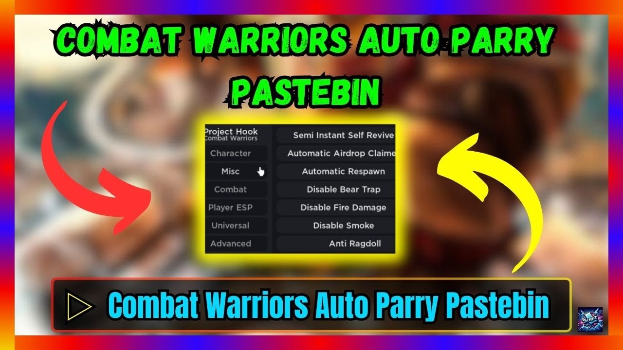 Combat Warriors Auto Parry Pastebin - Free Download and Copy - YouTube