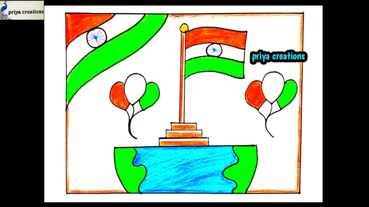 Republic Day Drawing | republic day drawing competition pictures | How ...