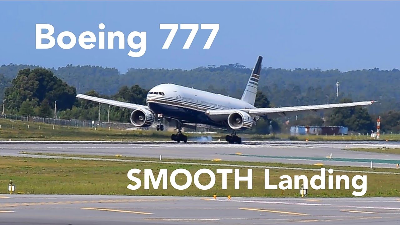 BIG JET Boeing 777 SMOOTH Landing | Privilege Style Boeing 777-200ER - YouTube