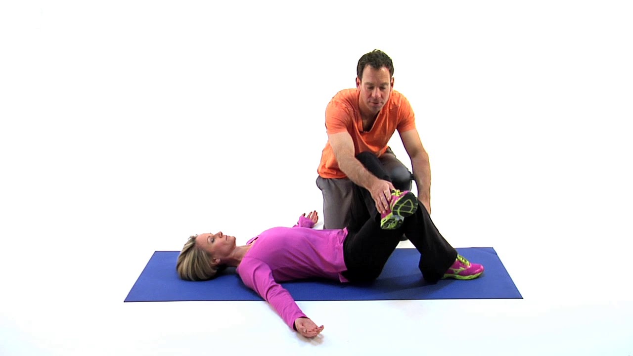 Hip Crossover Stretch - YouTube