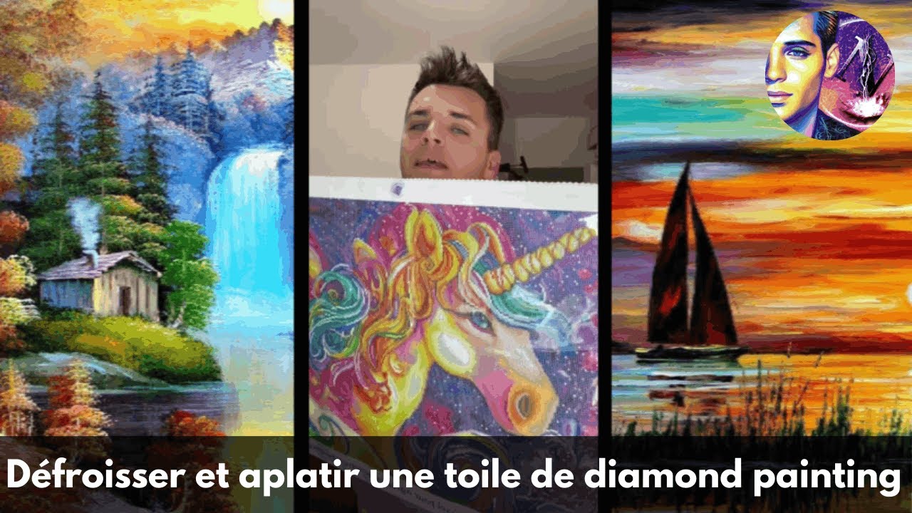Défroisser et aplatir une toile de diamond painting - YouTube