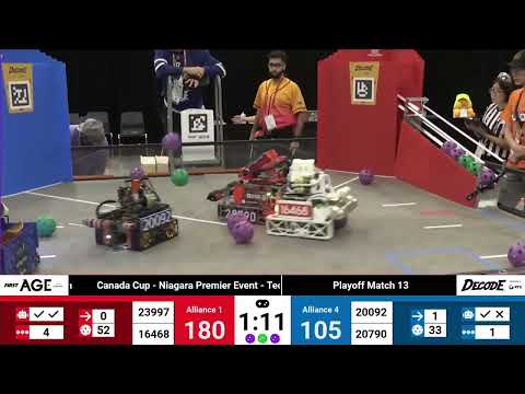 Playoff-Match 13 - 2025 FTC Canada Cup - Niagara Premier Event - Te...