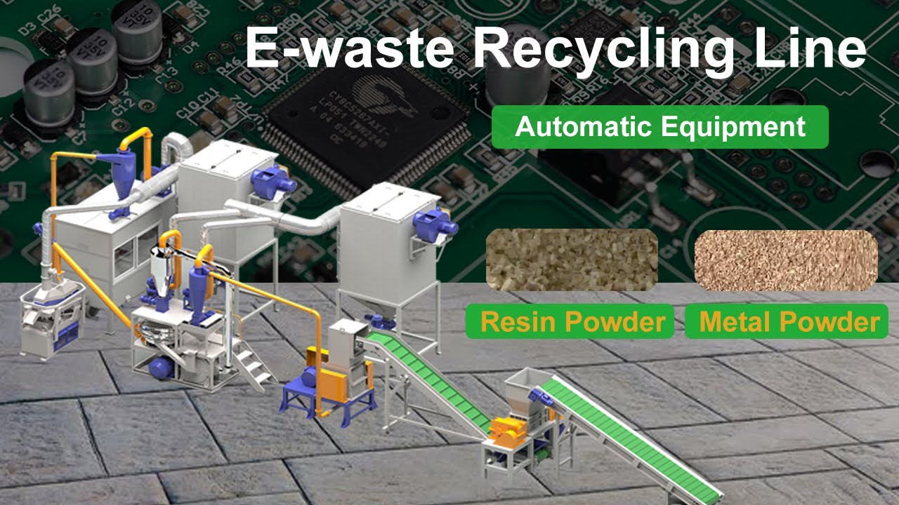 PCB Board and Copper Clad Laminate (CCL) Recycling Line - YouTube