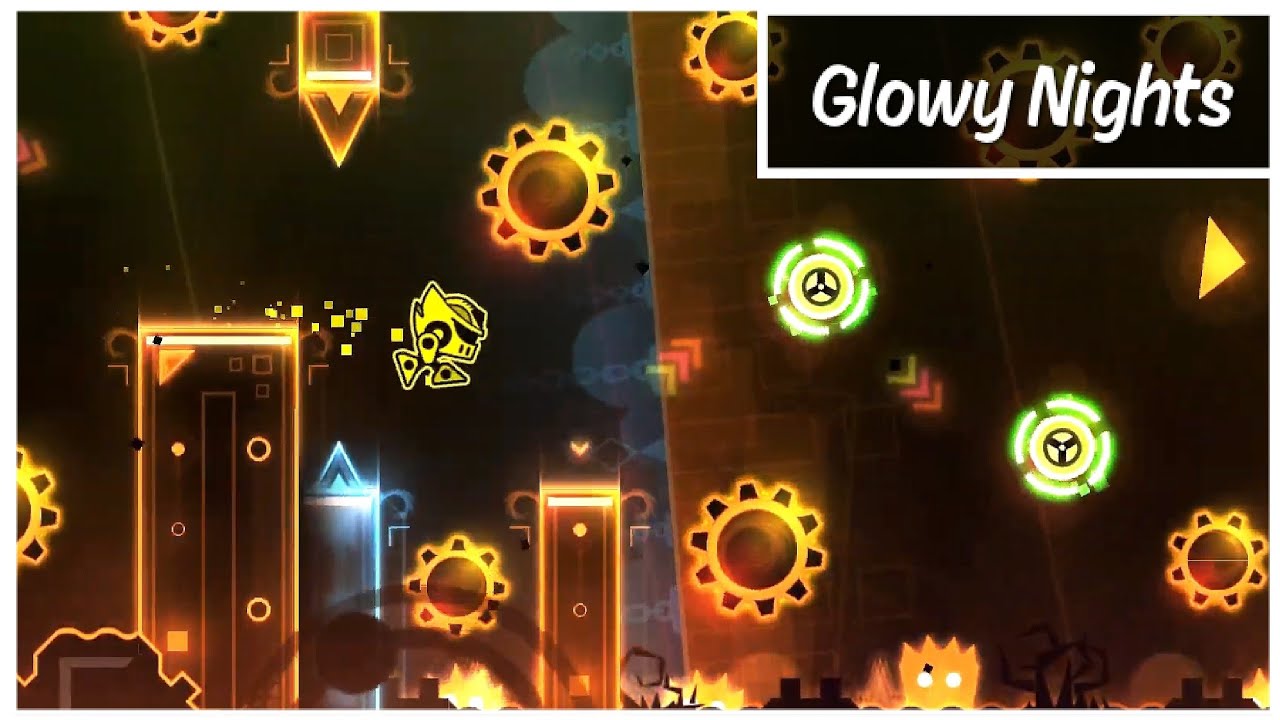 "Glowy Nights" (100%) - [ALL COINS] by Cesardavid21GD | Geometry Dash ...