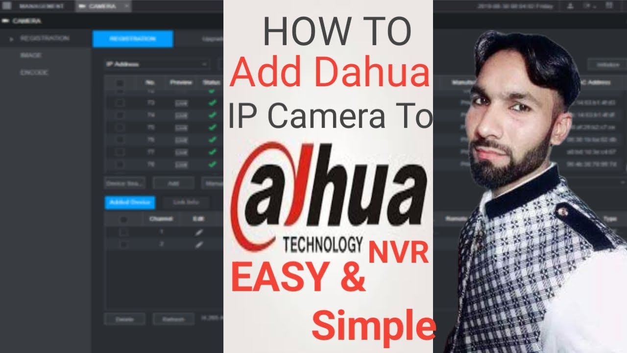 How To Add Dahua Ip Camera In Dahua NVR | Dahua Ip camera Initializtion ...