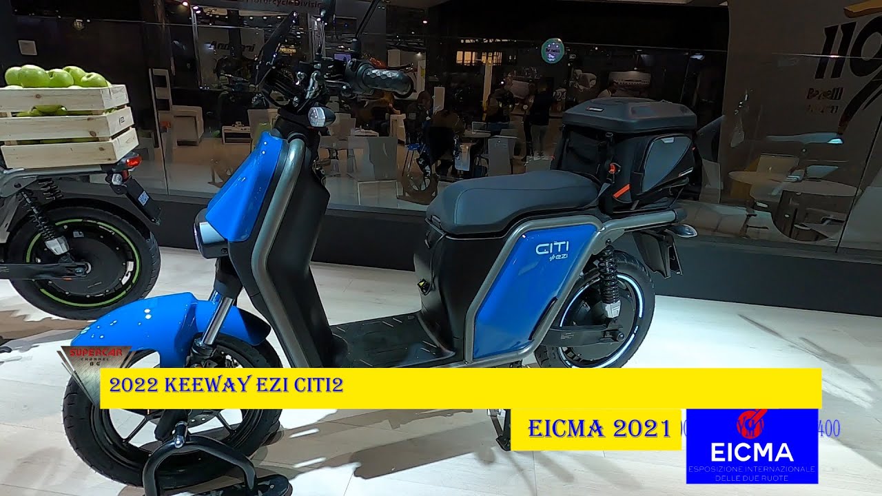 2022 Keeway EZI Citi2 EV Scooter Walkaround Eicma 2021 Milan - YouTube