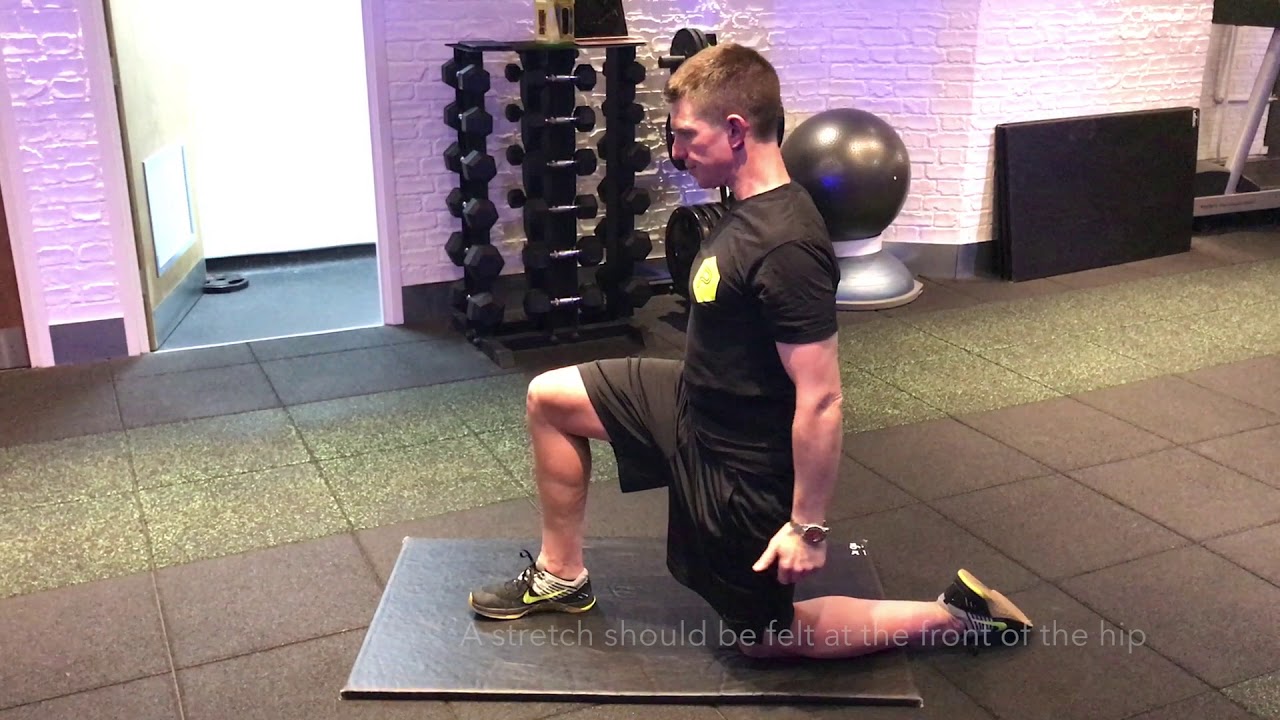 Cyclist's exercise - Hip flexor stretch - YouTube