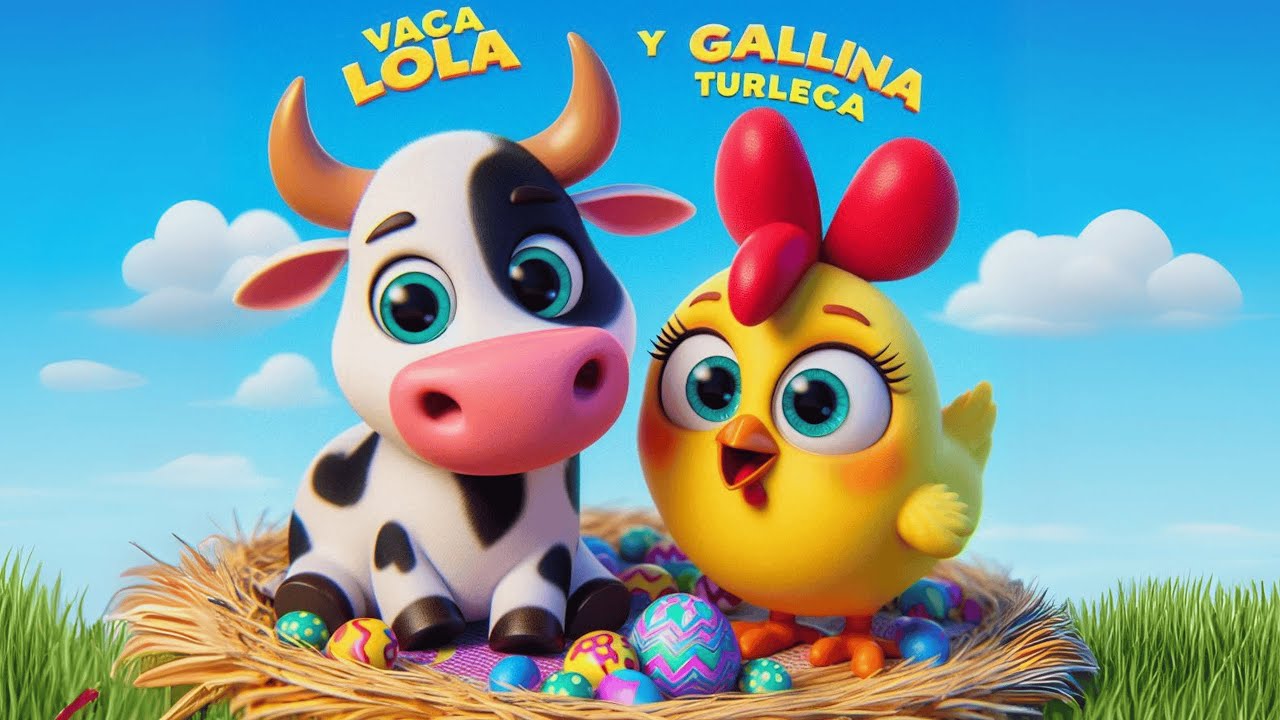 La vaca lola🐮y la gallina turuleca🐔 cantan y bailan felices en la ...