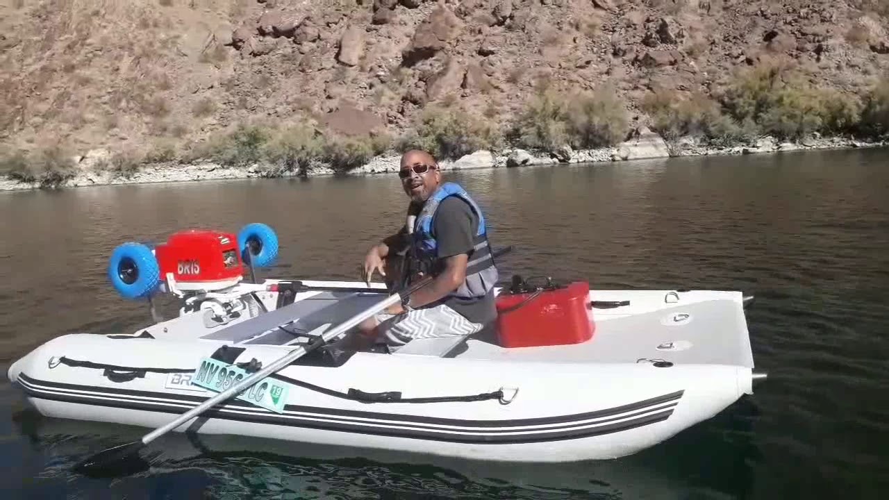 Bris Inflatable Catamaran. Emerald Water Cave Arizona. - YouTube