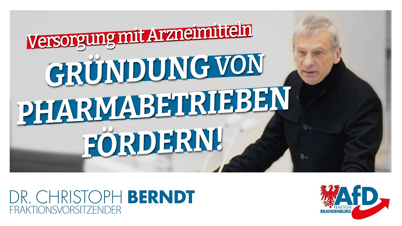 💊 Versorgung mit Arzneimitteln | Dr. Christoph Berndt - YouTube