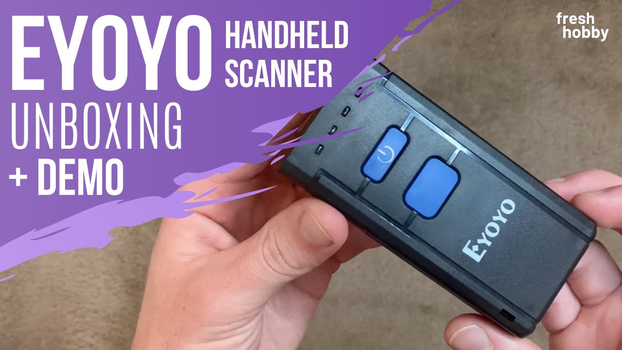 Eyoyo Handheld Wireless Barcode Scanner [Unboxing] - YouTube