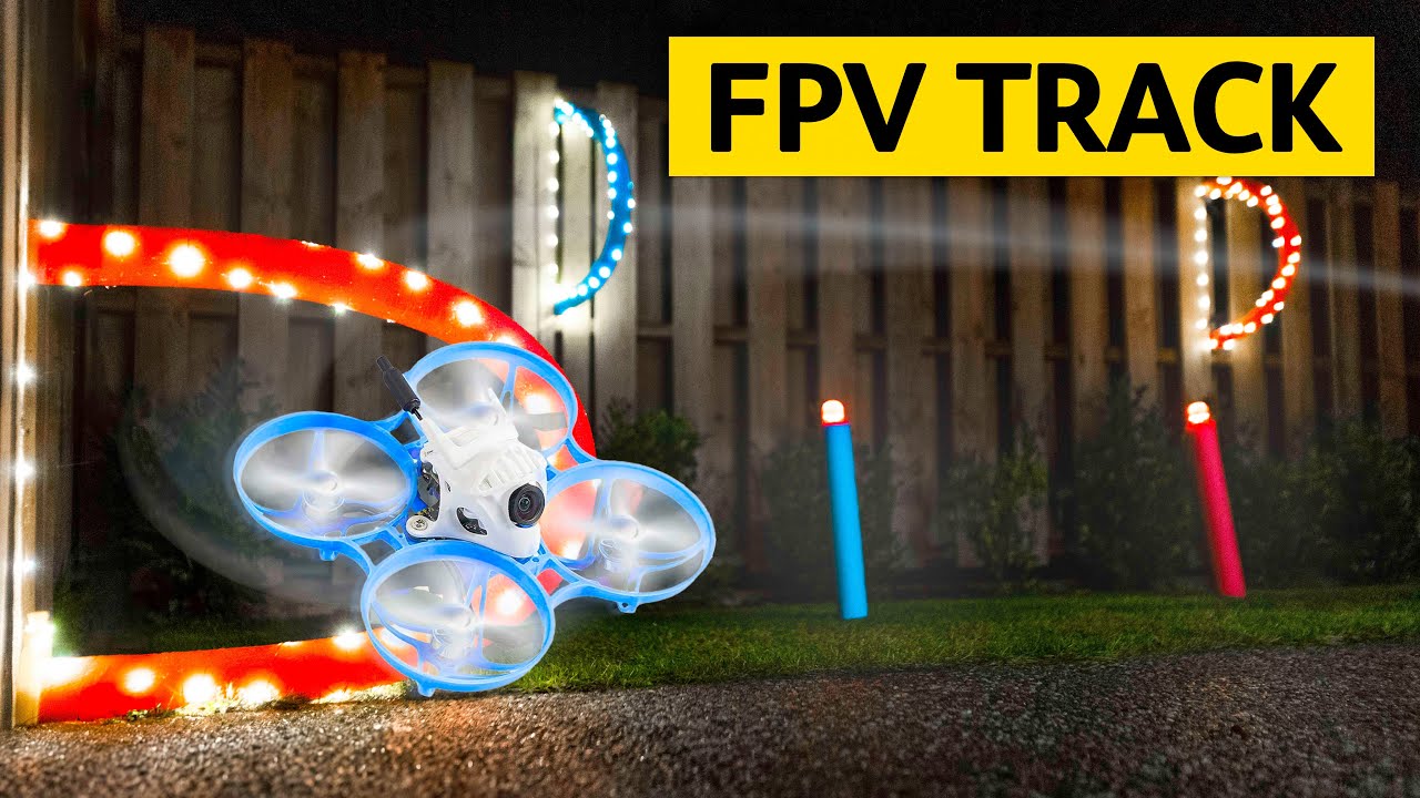 I Built A Tinywhoop Drone Racing Track (With LEDs!) - YouTube