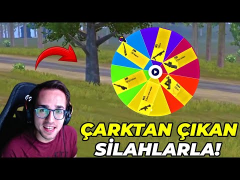ÇARKTAN ÇIKAN SİLAHLARLA WIN ALMAK? (AWM,AMR,P90...) PUBG MOBILE