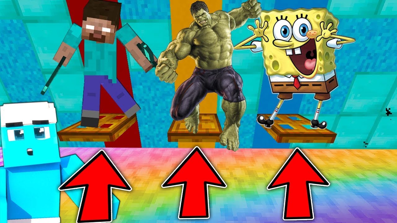 KTO WPADNIE!? - Hulk vs Spongebob vs Herobrine | iSmerfiq - YouTube